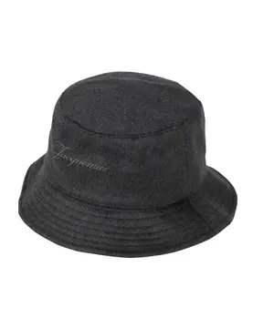 Jacquemus Woolen Fisherman Hat - Black