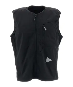 AND WANDER Air Fleece Vest - Black