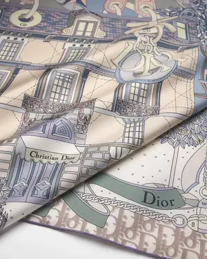 Dior Avenue90 Square Scarf