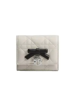 Dior Lady Lotus Wallet - White