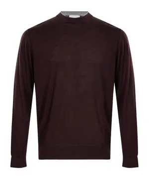 Eleventy Round-neck Sweater - Brown