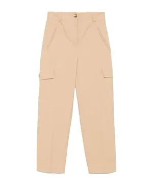 TWINSET Logo Casual Pants - Nude