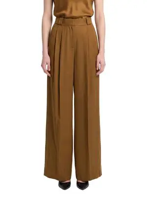 BLAZÉ MILANO Pleated Straight-leg Trousers