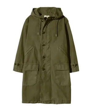 NILI LOTAN Hooded Multi-pocket Long Parka