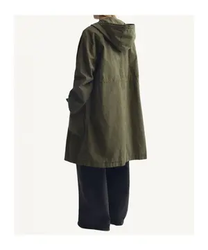 NILI LOTAN Hooded Multi-pocket Long Parka