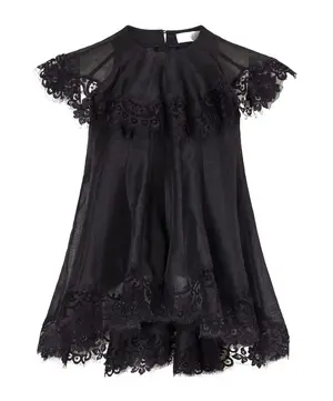 Zimmermann Lace-trimmed Voile Blouse - Black