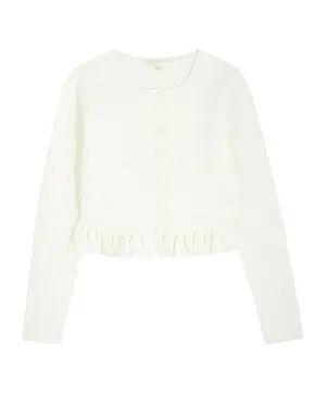 LoveShackFancy Cropped, Slim-fit Cardigan