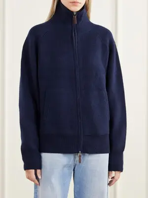Guest In Residence Rib-trimmed Felted Jacket