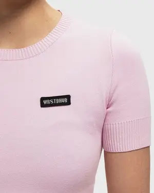 WRSTBHVR Logo-patch Short-sleeve Sweater