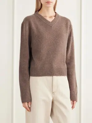 JAMES PERSE Rib-trimmed Cashmere Sweater