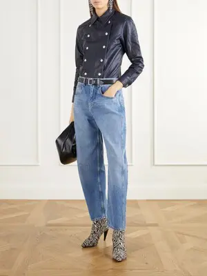 Isabel Marant Étoile Valdy Leather Shirt