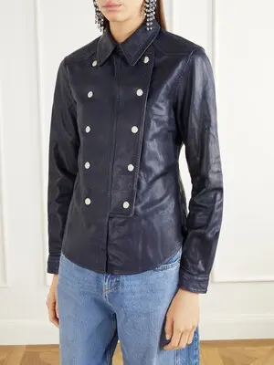 Isabel Marant Étoile Valdy Leather Shirt