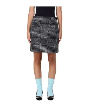N.21 Houndstooth Skirt - Gray/black