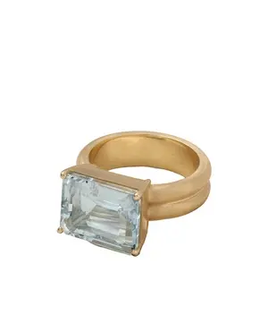 Irene Neuwirth 18-karat Gold Aquamarine Ring - Yellow