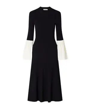 Simkhai Maelle Ribbed Knit Midi Dress
