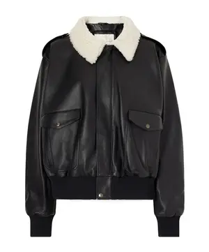Giuliva Heritage Shearling-trimmed Leather Jacket