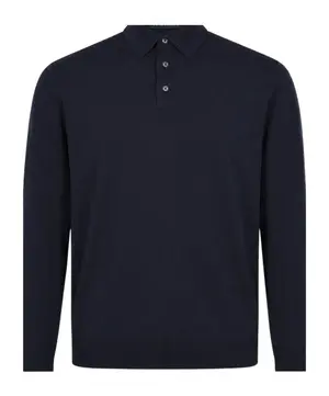 Kiton Long-sleeve Polo Shirt - Blue