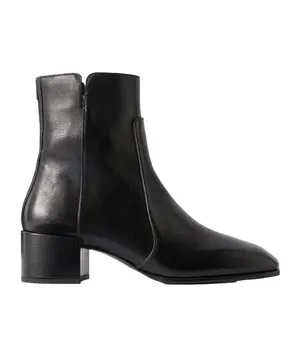 JIMMY CHOO Full-grain Leather Ankle Boots