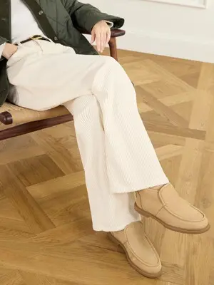 YVES SALOMON Suede Ankle Boots