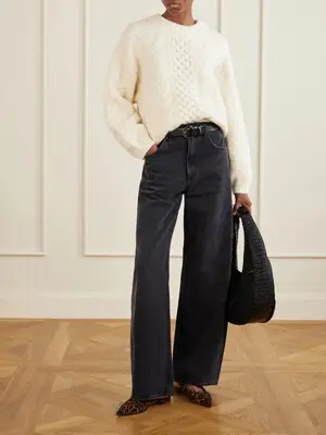 DÔEN Cable-knit Wool And Cashmere-blend Sweater