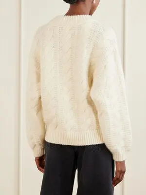DÔEN Cable-knit Wool And Cashmere-blend Sweater