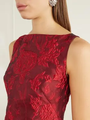 EMILIA WICKSTEAD Floral-cloqué Mini Dress