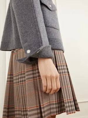 Guest In Residence Rib-knitted Felted Jacket