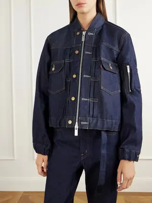 Sacai Washed Denim Bomber Jacket