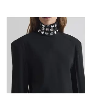 IRO PARIS Oneiric Studded Belt Mini Dress