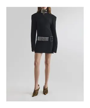 IRO PARIS Oneiric Studded Belt Mini Dress