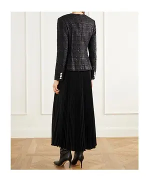 Simkhai Claudina Tweed Long-sleeve Dress