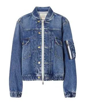 Sacai Washed Denim Bomber Jacket