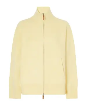 Guest In Residence Rib-trimmed Felted Jacket - Nude