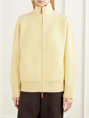 Guest In Residence Rib-trimmed Felted Jacket