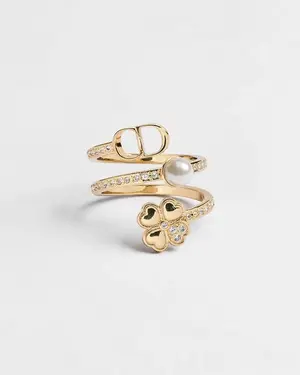 Dior Cd Pearly Clover Ring