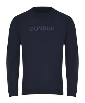 DONDUP Logo Crew Neck Sweatshirt - Dark Blue