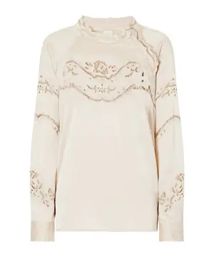 Isabel Marant Étoile Enelia Silk Blouse - White