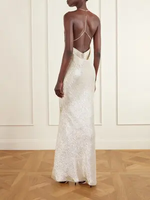 TOM FORD Metallic Lamé Maxi Dress