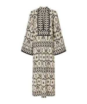 Johanna Ortiz Printed Jacquard Maxi Dress