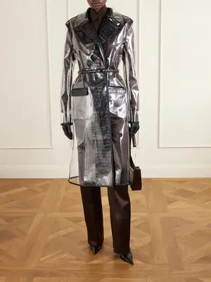 TOM FORD Croc-effect Leather-trimmed Tpu Coat