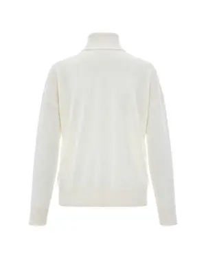 Patrizia Pepe Half-zip Stand Collar Knit Sweater