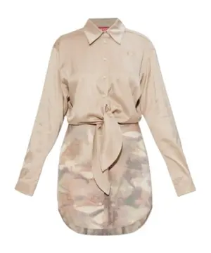 DIESEL® D-elta Mini Dress - Beige