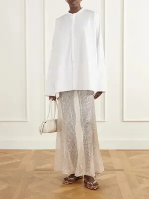 RUOHAN Asymmetrical Cotton-poplin Shirt