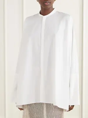 RUOHAN Asymmetrical Cotton-poplin Shirt