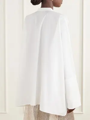 RUOHAN Asymmetrical Cotton-poplin Shirt