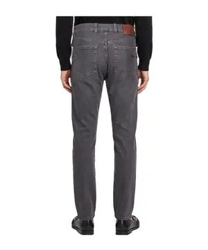 Zegna Logo-patch Straight-leg Jeans