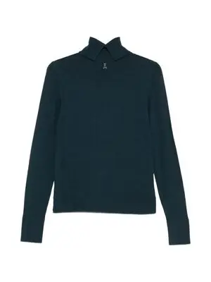 Patrizia Pepe Fine Gauge Turtleneck Knit Top