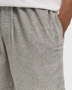 WRSTBHVR Fred V2 Geometric-patterned Terry-cloth Shorts