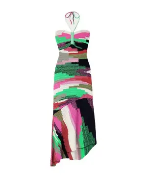 A.L.C. Crocheted Cotton Halterneck Midi Dress