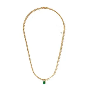 ANITA KO 18-karat Gold Emerald Beaded Necklace